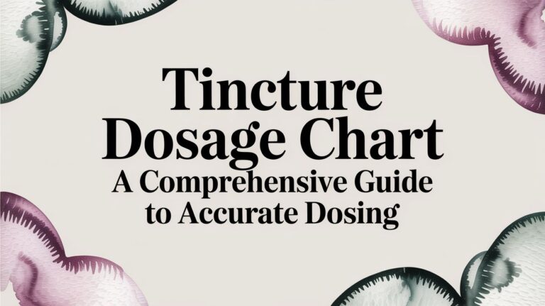Tincture Dosage Chart A Comprehensive Guide to Accurate Dosing