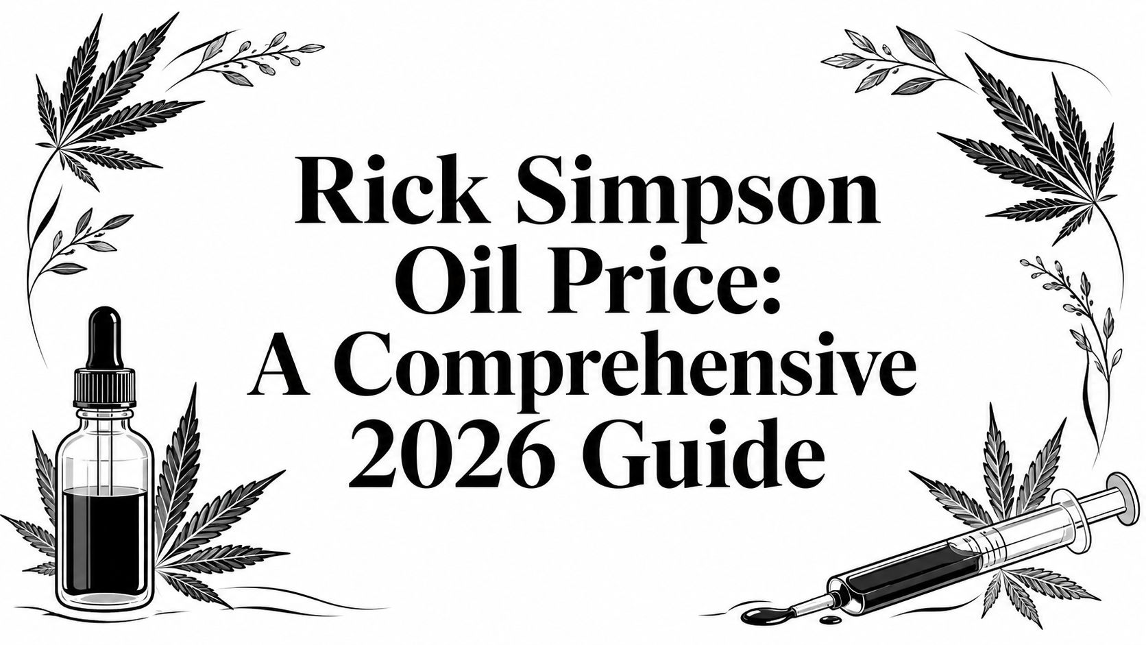 Rick Simpson Oil Price: A Comprehensive 2026 Guide